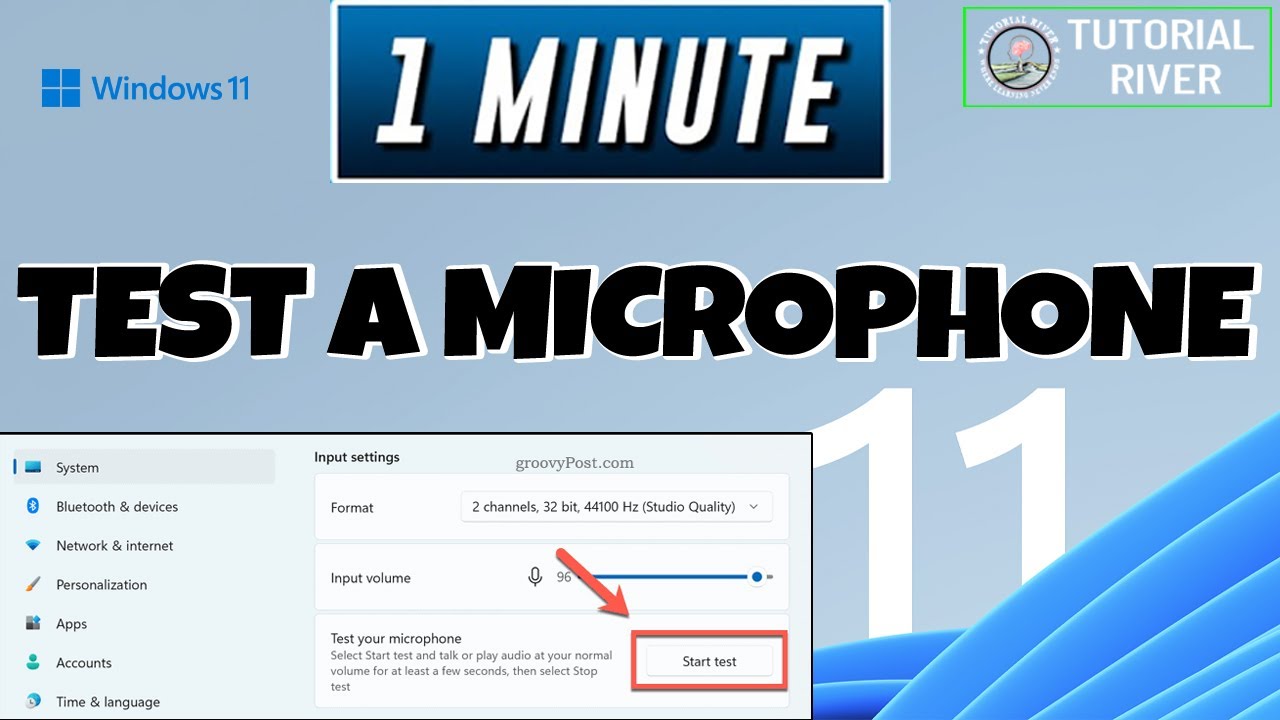 How to Test a Microphone on Windows 11 [ Easy Method ] 2025 - YouTube