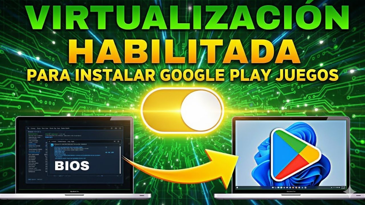 Cómo Habilitar La VIRTUALIZACIÓN en Windows Para Instalar La Google Play en PC - YouTube