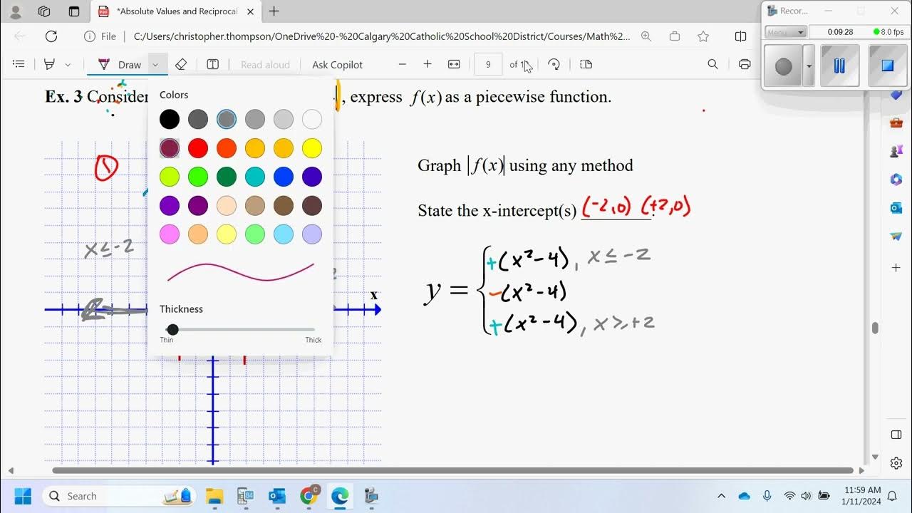 Absolute Values & Reciprocal Functions - Lesson 3.2 - YouTube