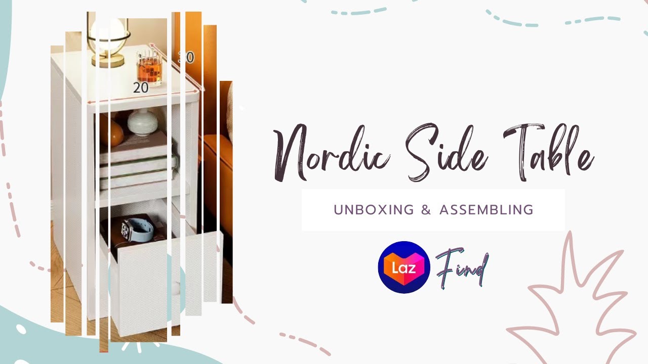 Nordic Side Table Unboxing and Assembling | Lazada Find - YouTube