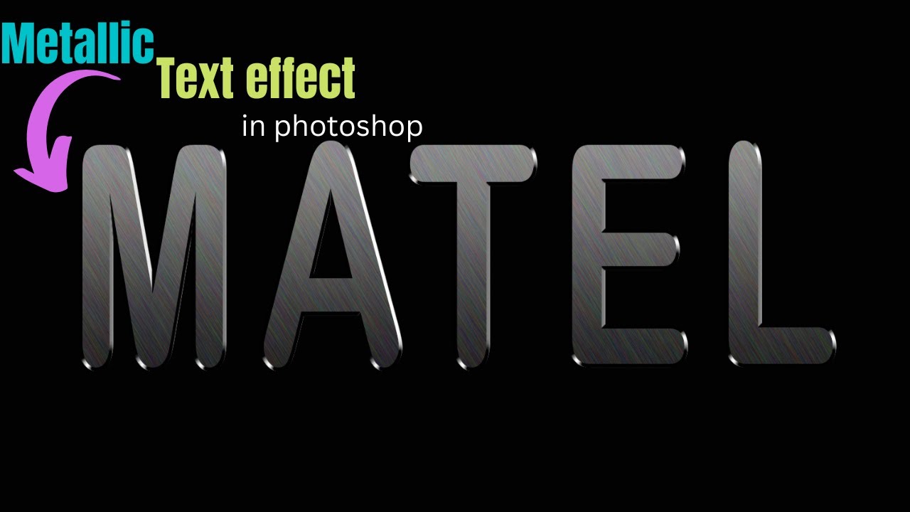 Metallic Text effect in photoshop || photoshop Tutorials || Photoshop ...
