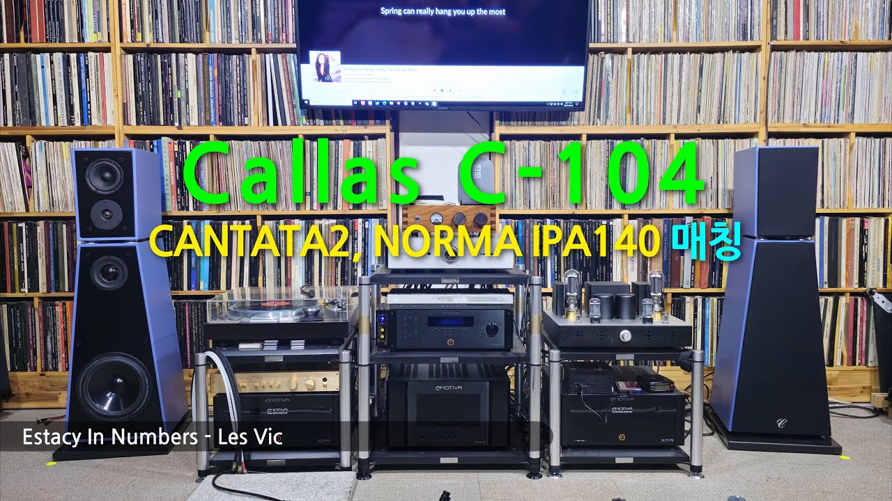 Callas C-104 10" 4way speaker with CANTATA2 and NORMA IPA140 - YouTube