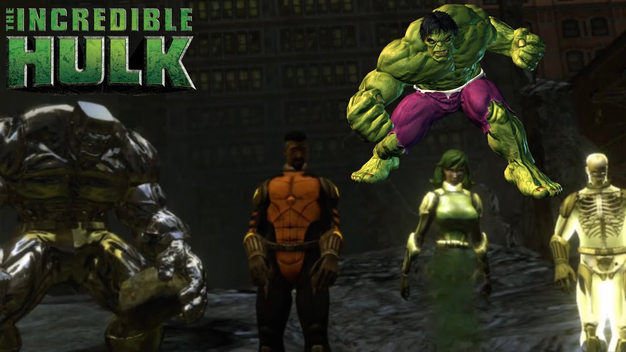 The Incredible HULK 08 XBOX 360 U-Foes Boss Fight with classic HULK ...