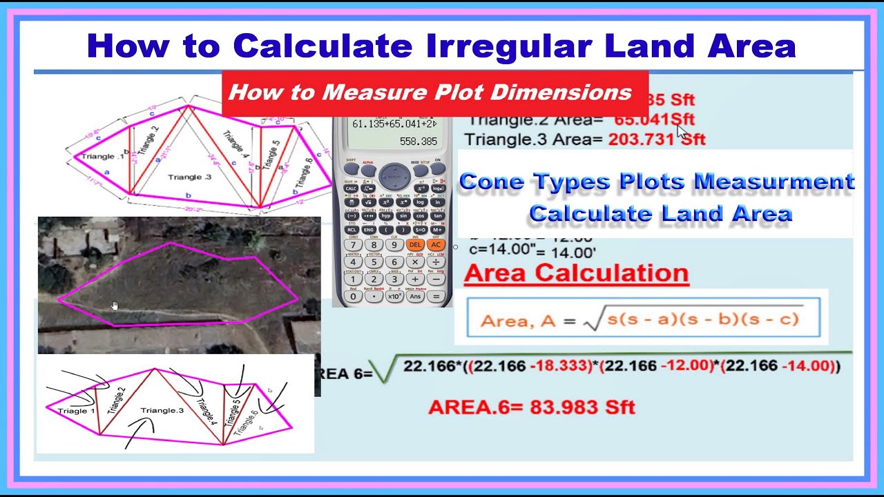 How to calculate Manual Irregular Plot Area. | Cone Types Plots ...