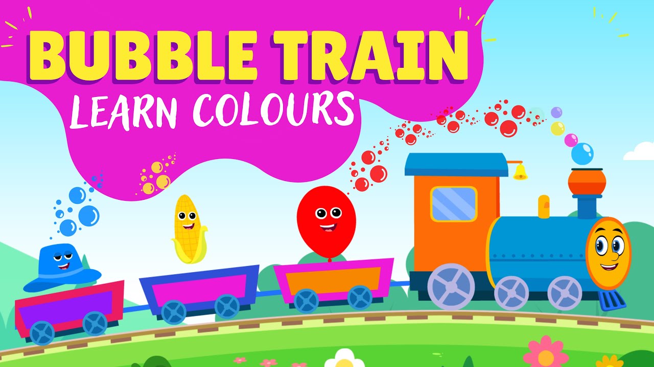 Bubble The Train On A Colours Ride | Learn Colours With Bubble The ...