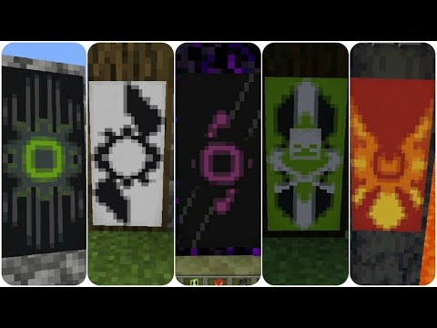 How to make 5 beautiful banners in minecraft - YouTube
