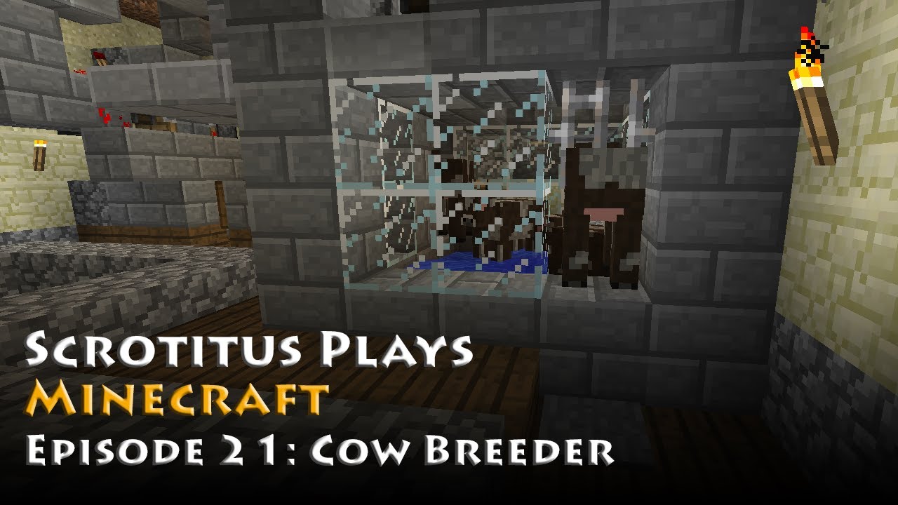 Minecraft - Episode 21 - Cow Breeder - YouTube