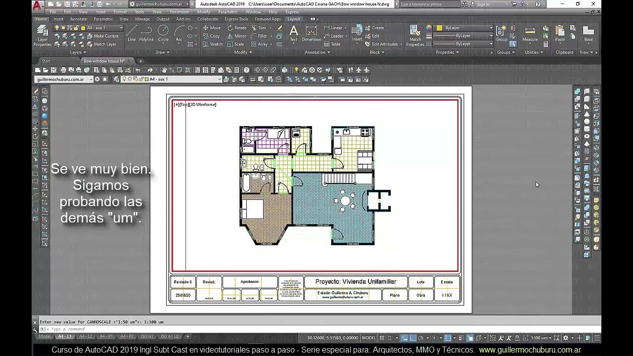 Cómo colocar un dibujo en los Layouts de AutoCAD, crear escalas ...