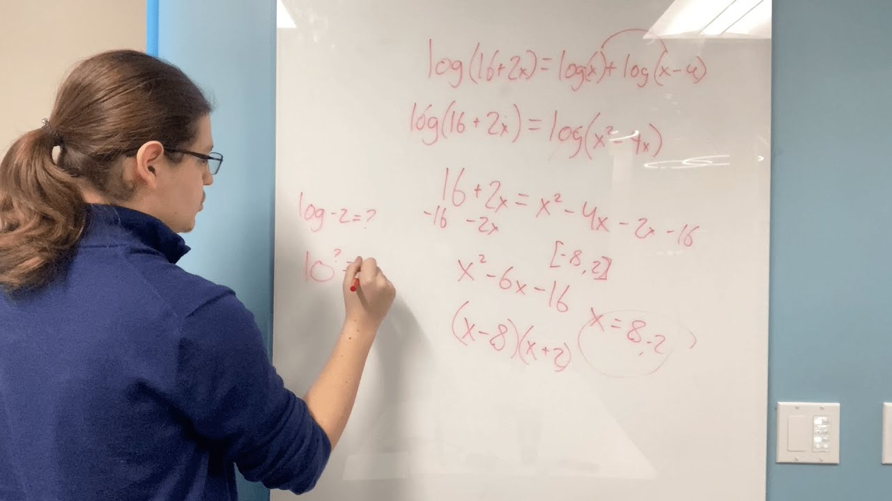Algebra II - Logarithmic Equations - YouTube