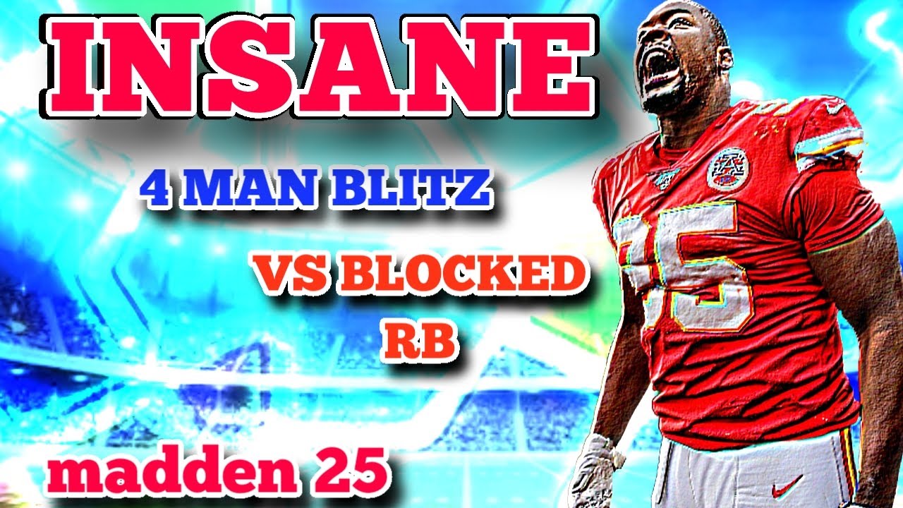 INSANE 4 MAN BLITZ VS A BLOCKED RB IN MADDEN 25 PLUS A NEW WAY OF ...
