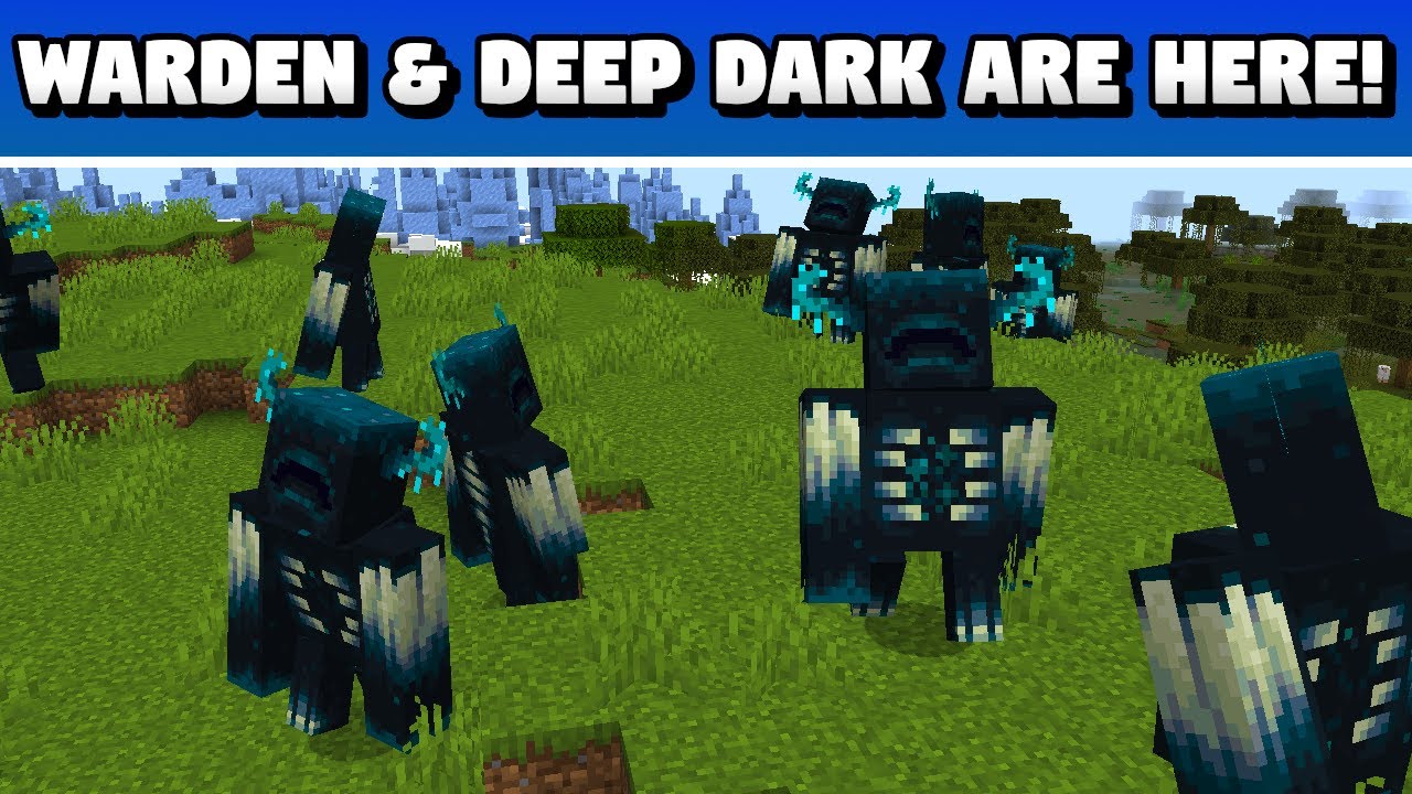 MINECRAFT WARDEN AND ANCIENT CITY ARE HERE!! - YouTube