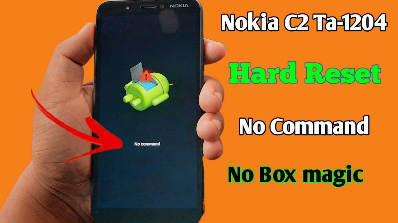 Hard Reset Nokia C2 Ta-1204 No Command Error at Recover Mode 1000% ...