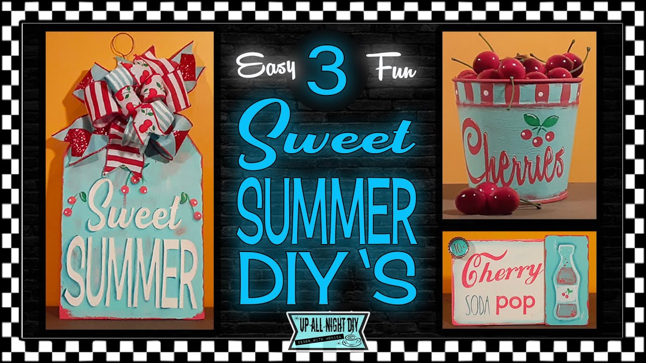 3 (Easy) Sweet Summer DIYs//Budget Friendly DIY - YouTube