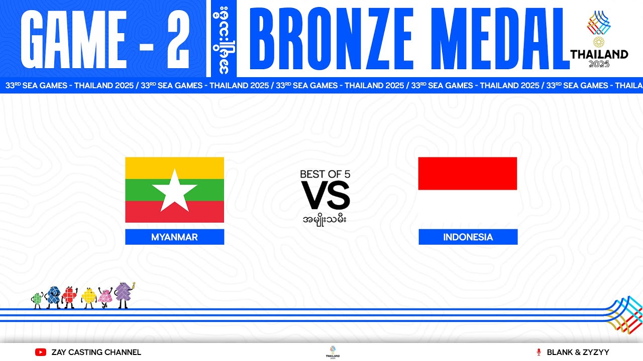 [Game - 2] Myanmar Vs Indonesia | SEA GAMES Thailand 2025 - Women's ...