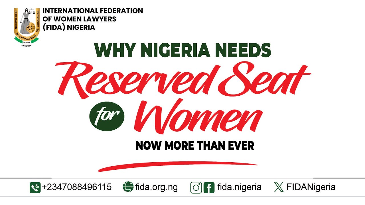 WHY NIGERIA NEEDS RESERVED SEATS FOR WOMEN NOW MORE THAN EVER - YouTube