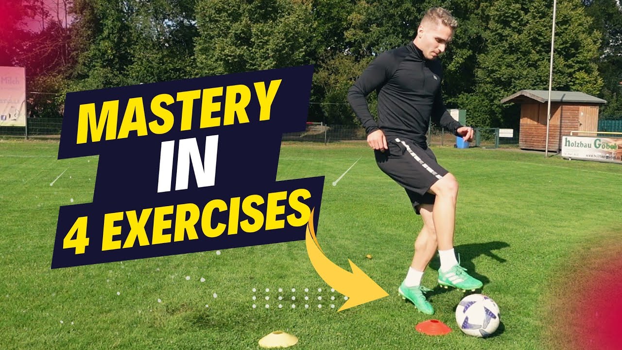 4 Exercises For Ball Mastery Anywhere | Tight Space Ball Control - YouTube