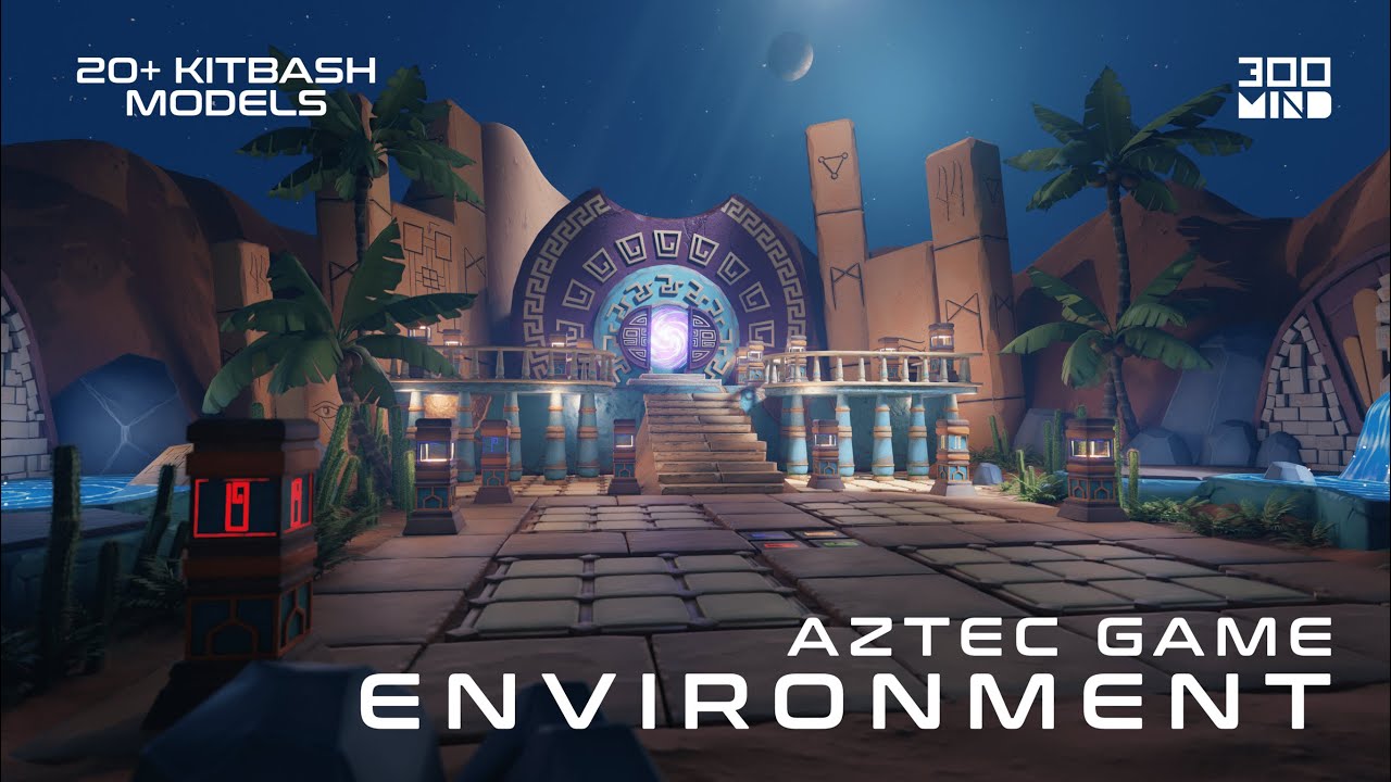 Aztec Game environment | Blender - YouTube