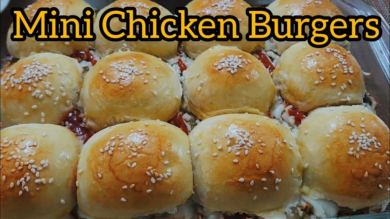 Mini Chicken Burgers Bun | Perfect Recipe For Eid Parties | Eid Special ...