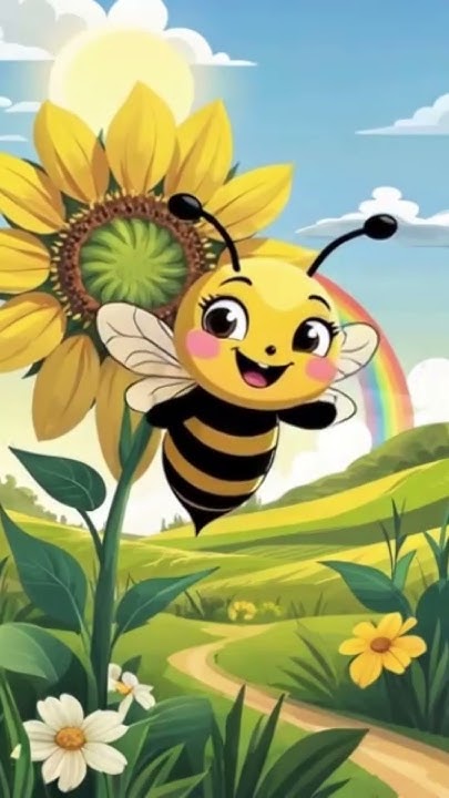 Buzzing Through Sunshine: A Happy Bee’s Day in the Flower Fields! - YouTube