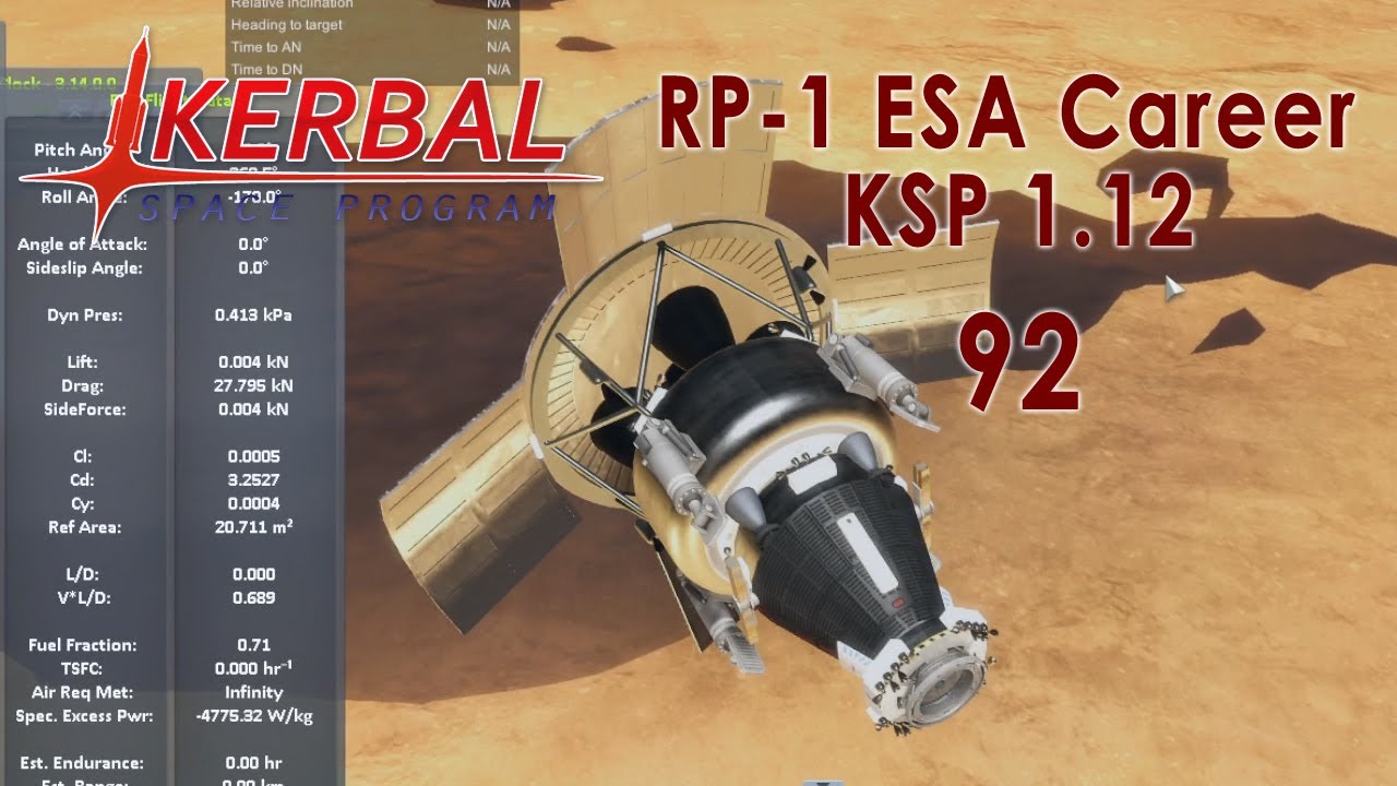 RP-1 Career in KSP 1.12 - European Space Agency 92 - YouTube