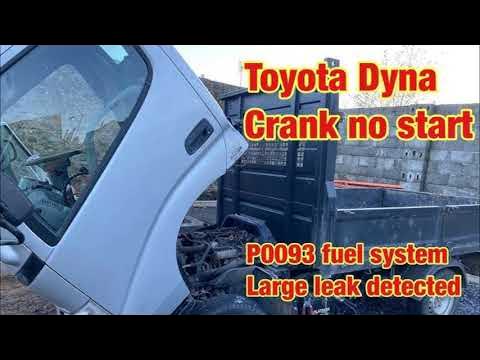 Fault code P0093: Leak in fuel supply system - large leak detected - YouTube