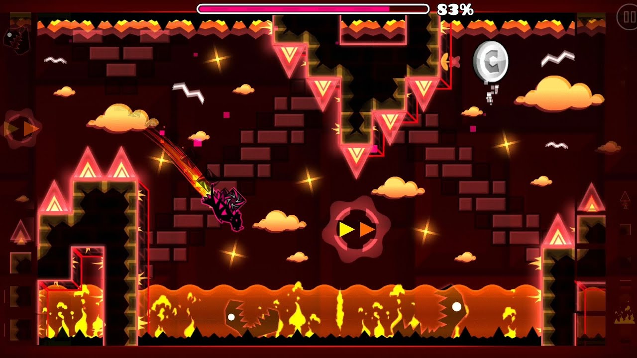 [Geometry Dash] Crystal Blossoms (by Florent) - 100%, all coins - YouTube