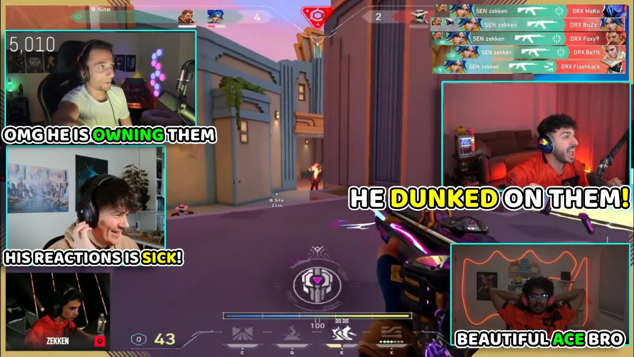 Streamers React to SEN Zekken ACE VS DRX | sen vs drx | Champions 2024 ...