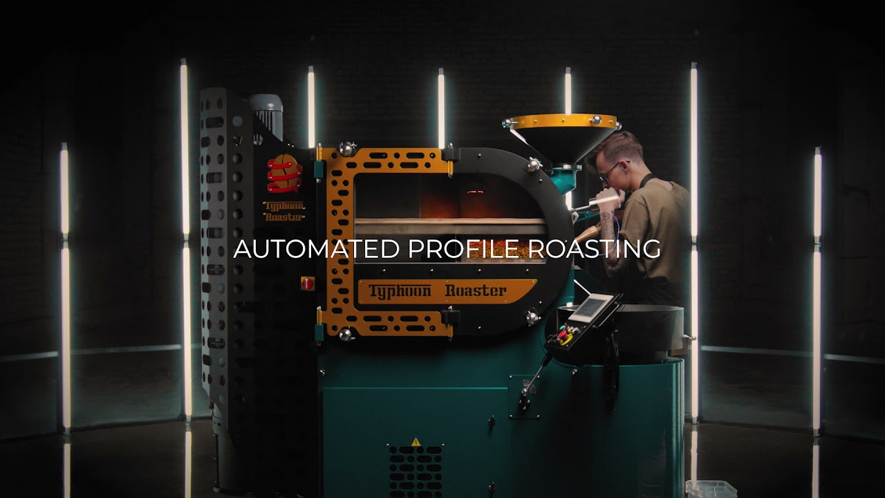 Typhoon roaster 5 kg. Fluid-bed coffee roaster presentation - YouTube