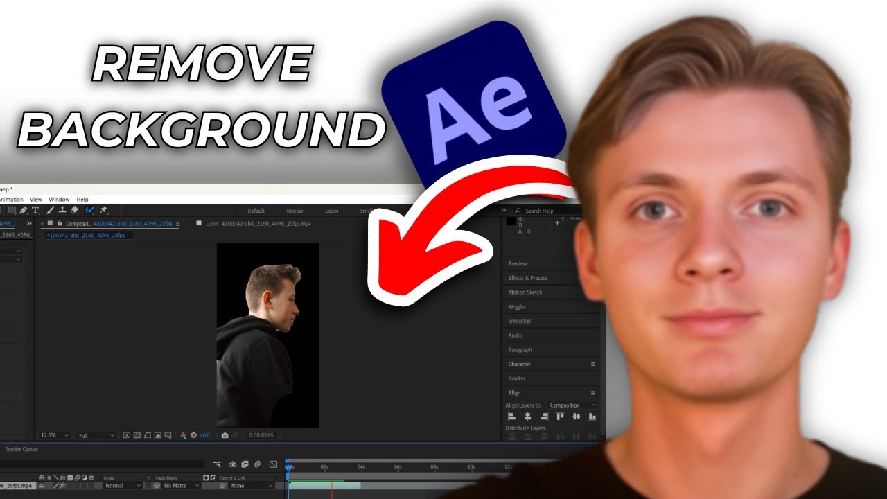 How To Remove Background In After Effects - YouTube