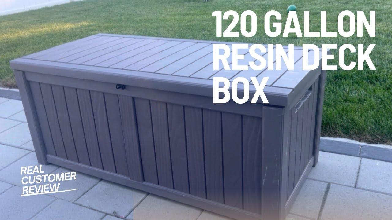 DWVO 120 Gallon Outdoor Storage Box Review - YouTube