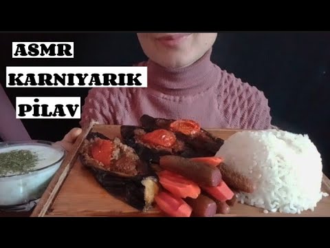 ASMR KARNIYARIK+PİLAV+CACIK EATİNG SOUNDS TÜRKÇE ASMR - YouTube