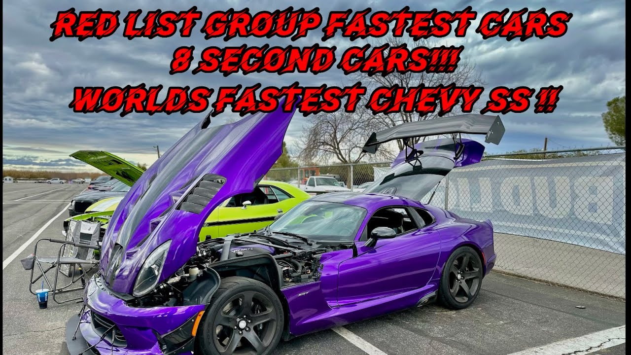 THE RED LIST GROUP FASTEST CARS SHOWDOWN AT THE FAMOSO DRAG STRIP!! 8-9 ...