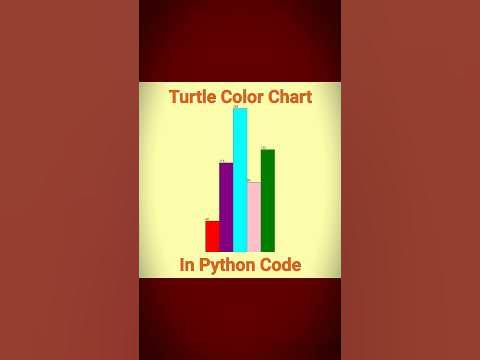 turtle Color Chart in Python Code l graphic design l #coding #python # ...