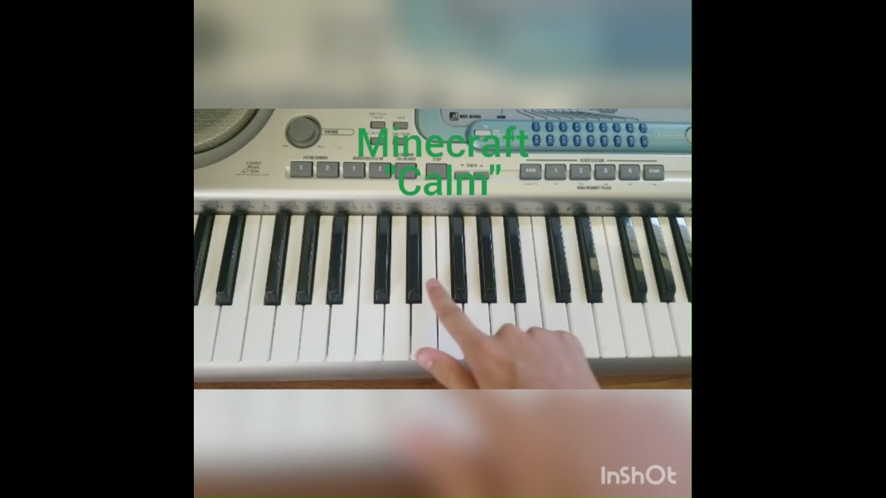 Simple Minecraft Music Piano Tutorial - "Calm" - YouTube