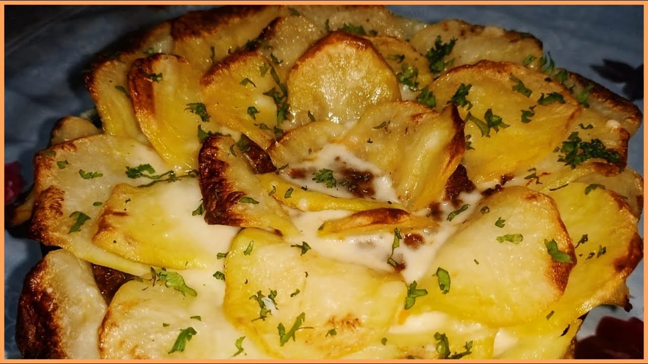 Perfect Dinner | Beautiful Cheese Potato Flower | New Way To Eat Potato ...