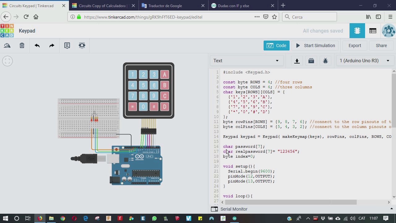 17.- TUTORIAL ARDUINO - Codigo de seguridad con un teclado matricial - YouTube