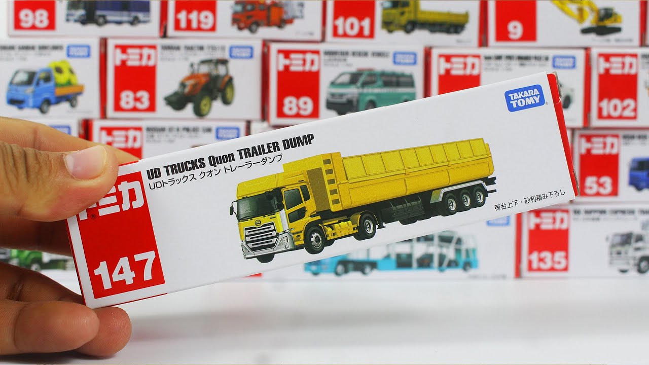 Tomica successive trucks are now available! UD Trucks Quon trailer Dump ...