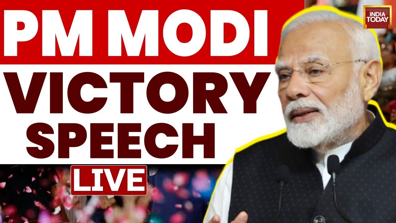 PM Modi Speech Live: PM Modi Victory Speech Live From BJP Headquarters ...