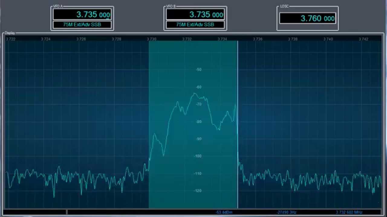 ANAN 100 SSB TX Profiles from 2.7k to 5.0k bandwidths - YouTube
