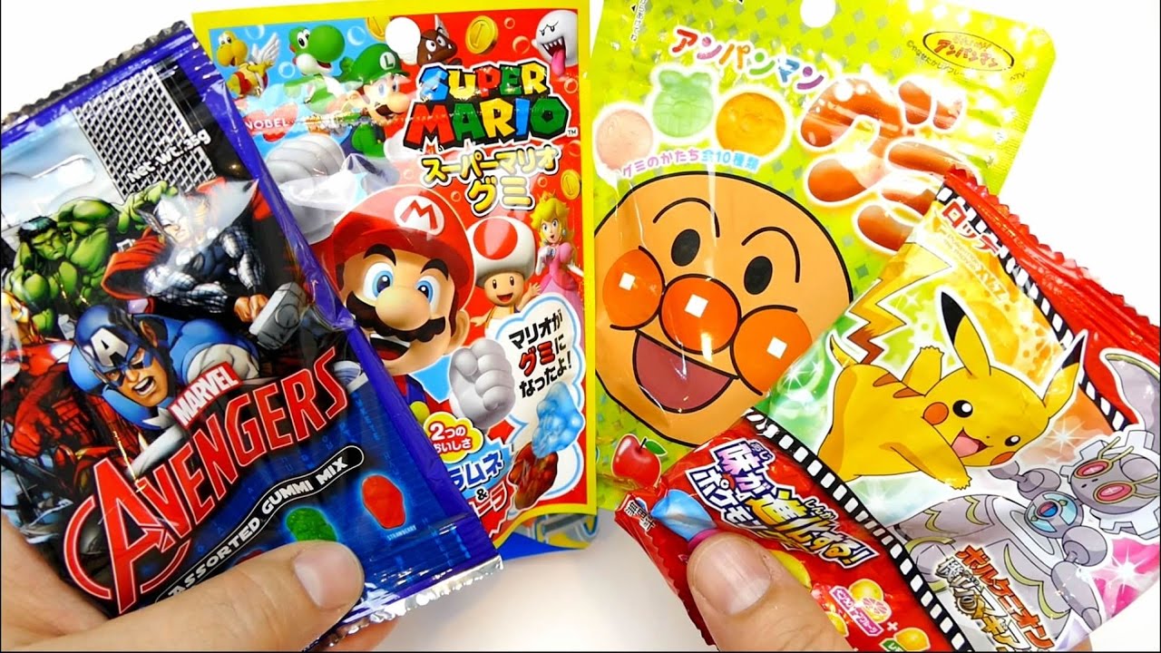 Candy From Japan - Super Mario, Anpanman, Picchu & Marvel Avengers ...
