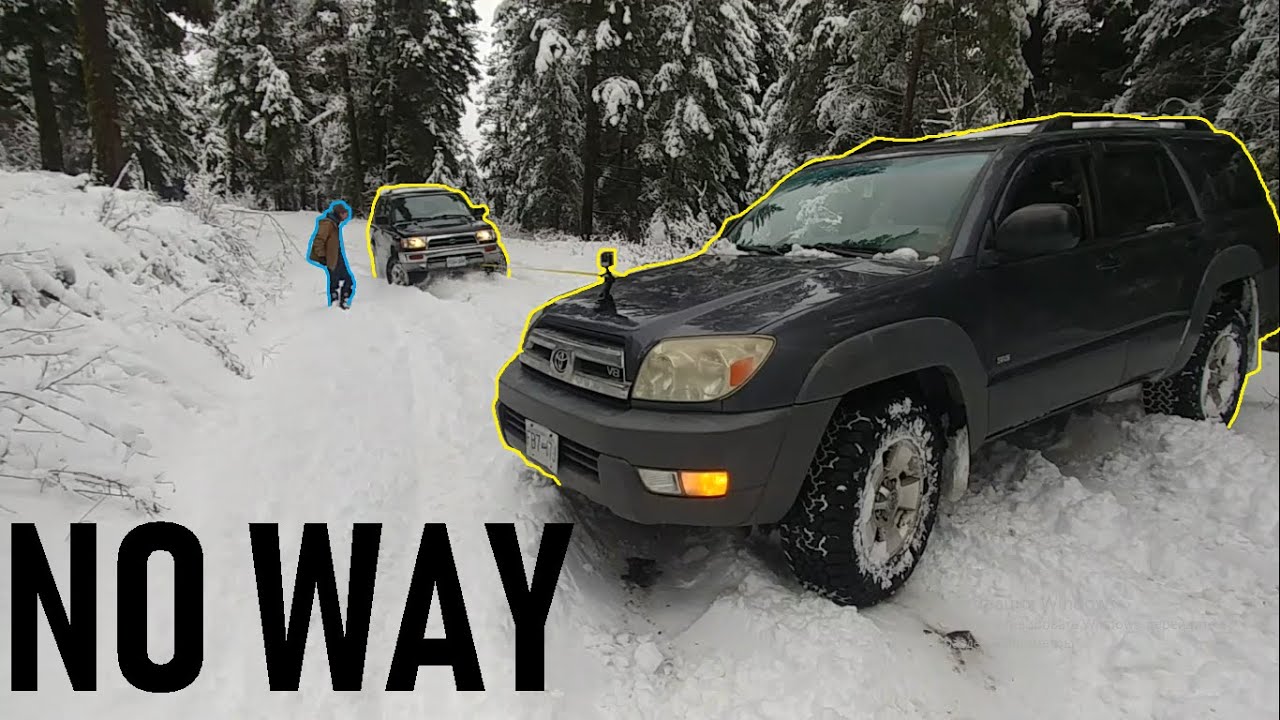 NO FUSS HONEST VOLVO BEAT UP TRUE 4x4 TOYOTA 4RUNNER on Mountains deep ...