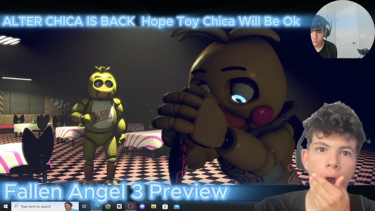 DANG ALTER CHICA UH OH | Reacting to [SFM FNAF] Fallen Angel 3 [Preview ...