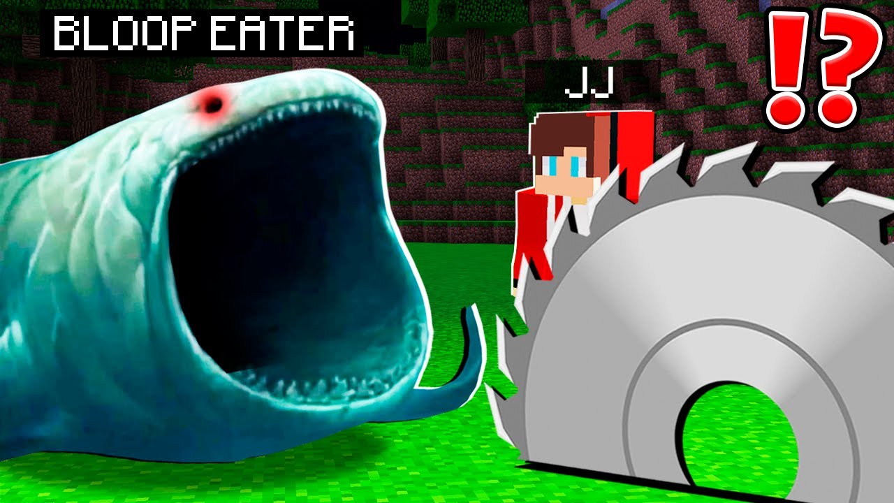 Creepy BLOOP EATER vs JJ and Mikey TRAPS CHALLENGE at 3:00am ! - in Minecraft Maizen - YouTube