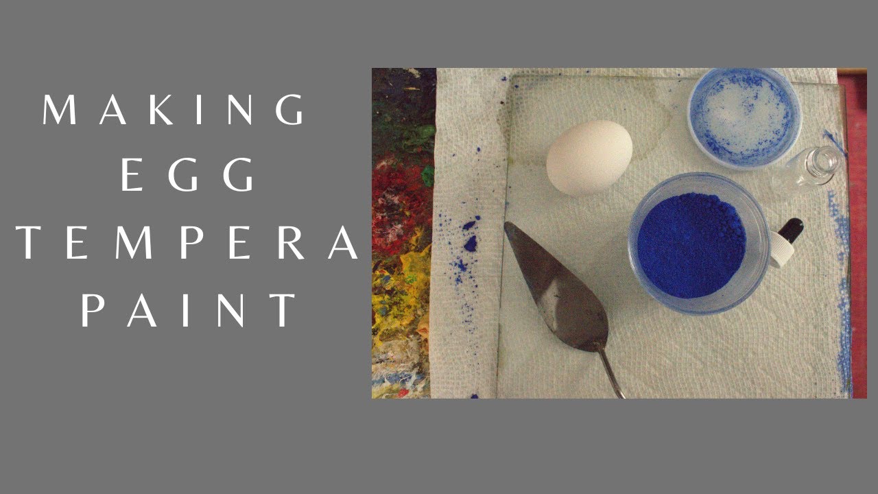 An Egg-citing short video on my first attempt at making Egg tempera ...