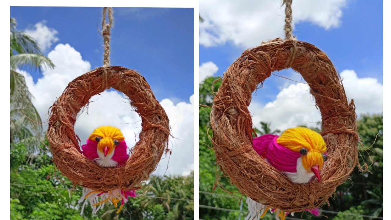 DIY Hanging Birds Nest 🕊️🐦... - YouTube