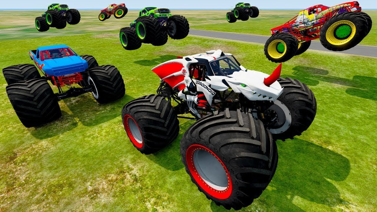 Bigfoot & Big Monster Trucks, Freestyle, Racing, BeamNG High Speed ...