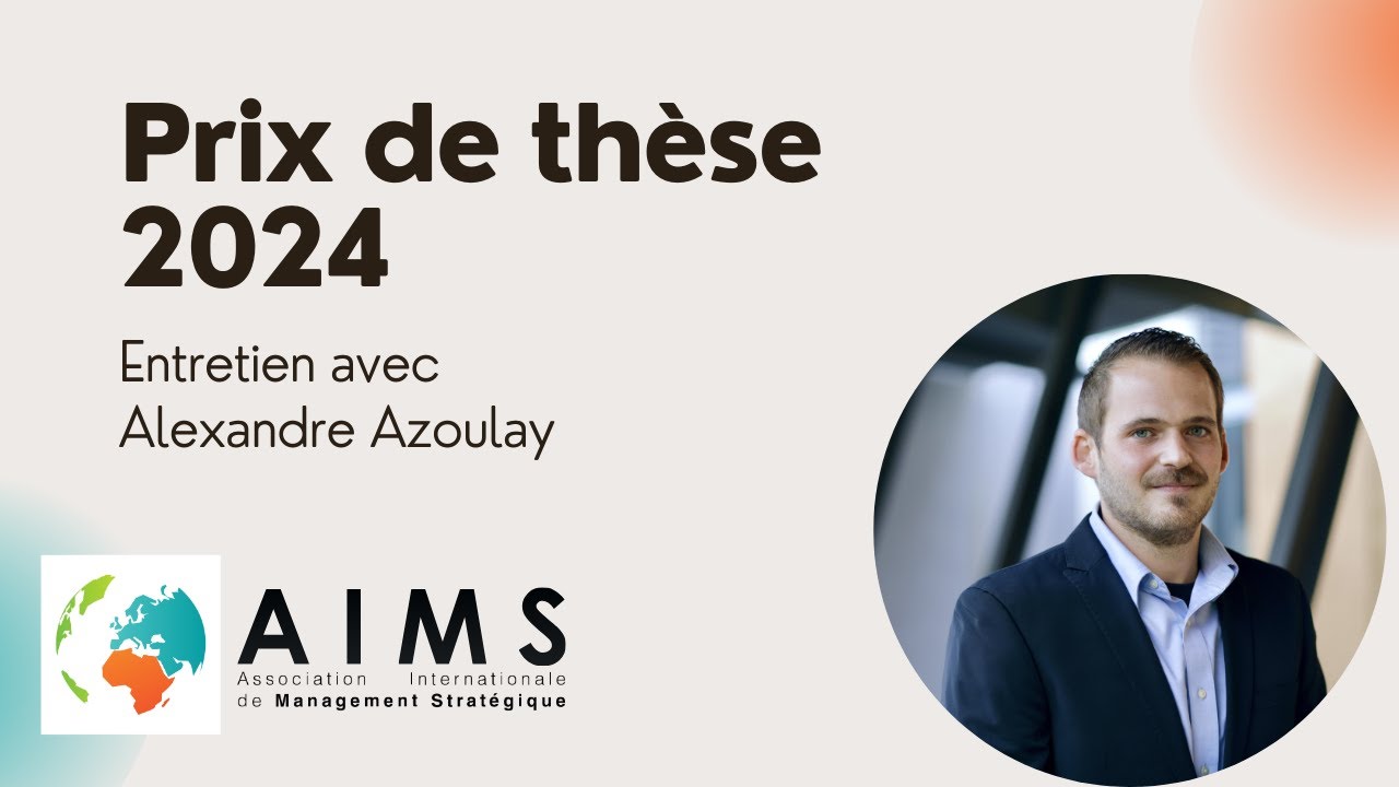 Prix de thèse AIMS 2024 - Alexandre Azoulay - YouTube