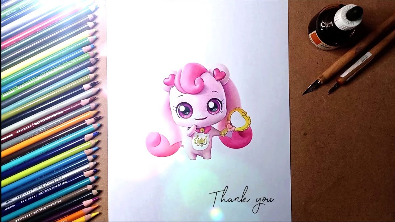 Coloring Catch teenieping Heartsping(하츄핑) - loveloveARTᡣ𐭩 - YouTube