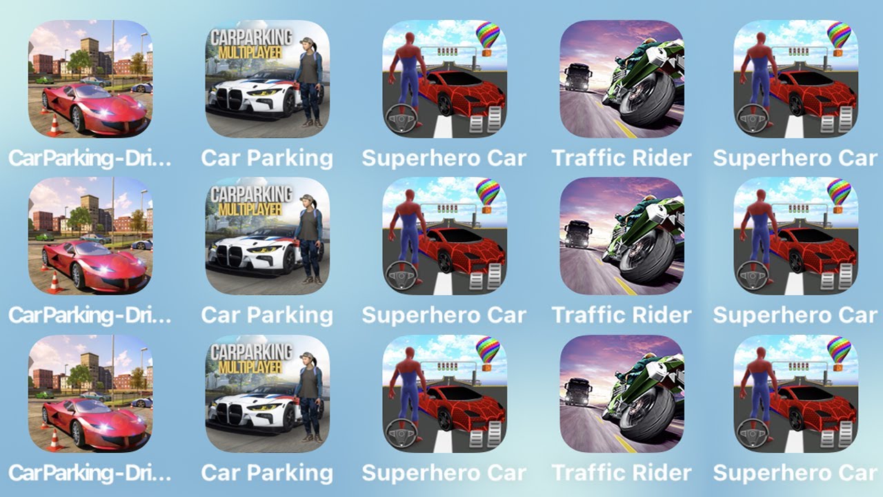 Car Parking - Driving School, Car Parking, Superhero Car and More Car ...