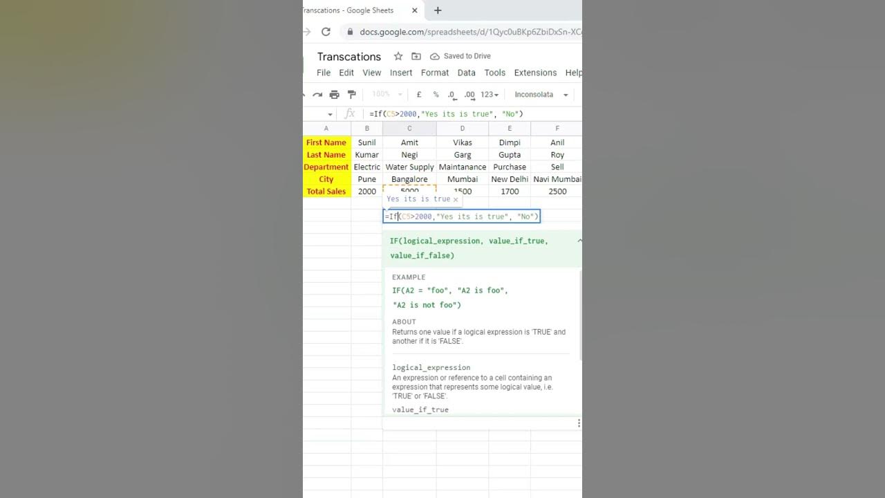 Excel Iffunction If Excelformula Shorts Shortvideo Reels Trending Reels Youtube